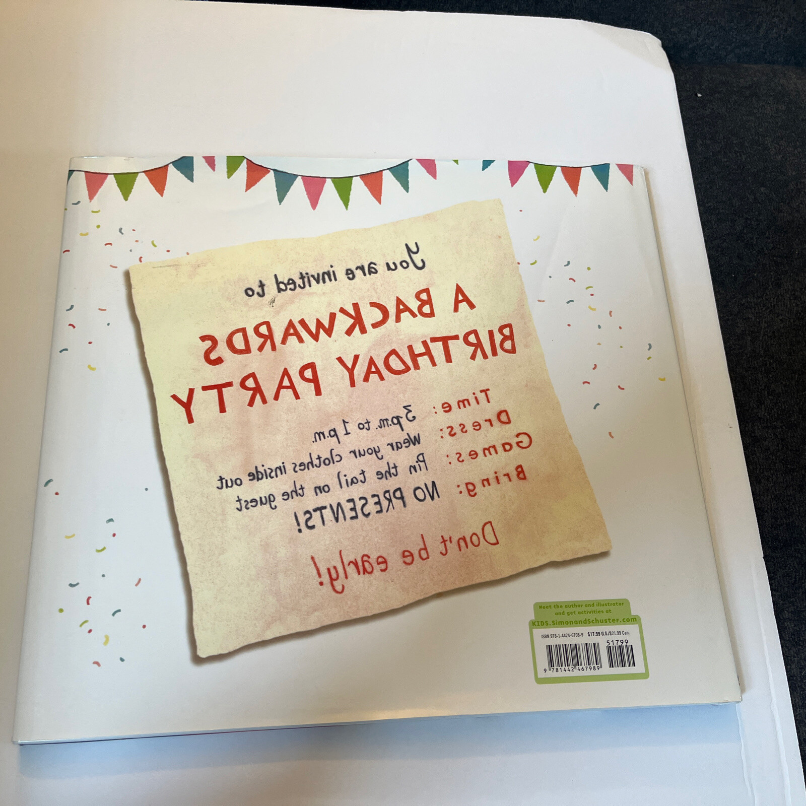 Signed The Backwards Birthday Party by John Forster and Tom Chapin ...