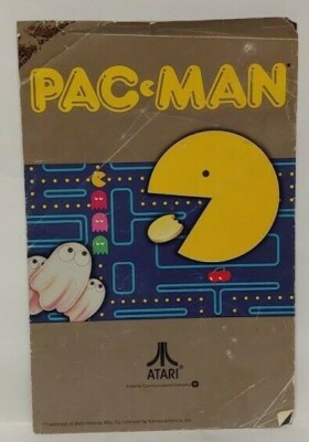 Pac-Man PACMAN Pac Man ~ Atari Game Manual Only ! Rare Vintage Retro NO ...