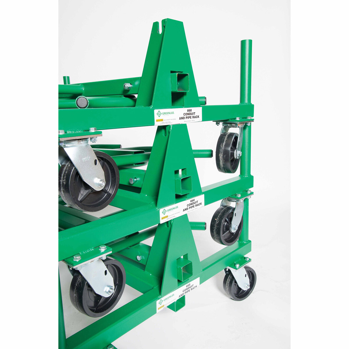 Greenlee 668 Mobile Conduit and Pipe Rack with Casters, 1000 lbs ...