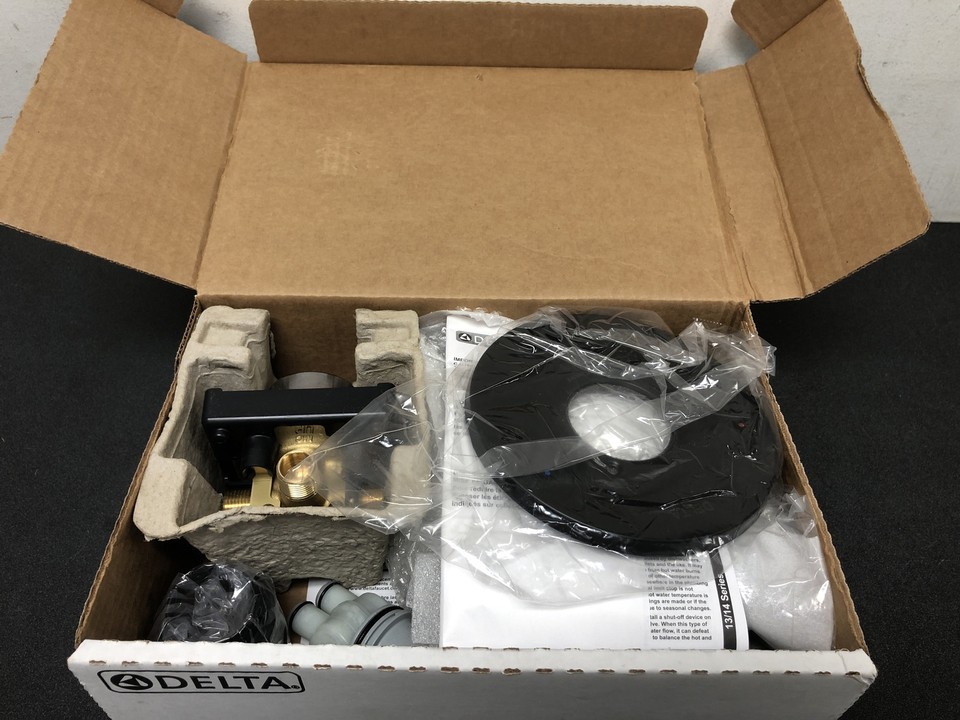 Delta Nicoli Monitor 14 Series Tub/Shower with Valve - Matte Black | eBay