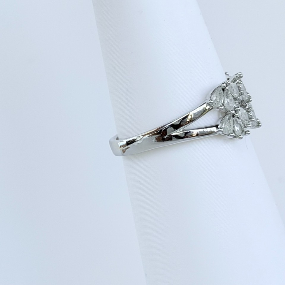 Bomb Party Ring Sz 9 RBP7804 “Keeping Interest” White Ice Crystal on ...