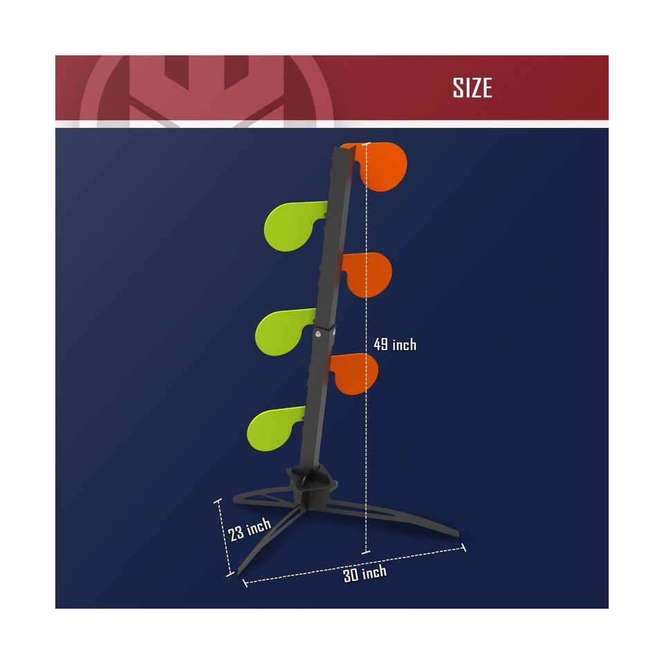 KNINE OUTDOORS AR500 Dueling Tree Target Kit, 6-Piece 3/8" Thickness ...