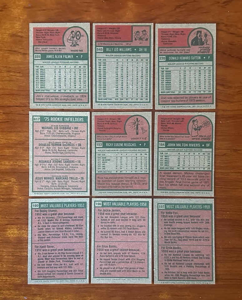 1975 TOPPS MINI BASEBALL LOT OF 29 HOF’S, STARS, RC’S EX/EX MT | eBay