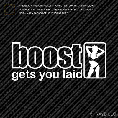 (2x) Boost Gets You Laid Sticker Die Cut Decal Self Adhesive Vinyl JDM ...