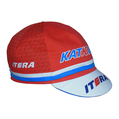 Euro Team Flip Visor Cycling Cap Katusha 2014 Russian Itera White/Blue ...