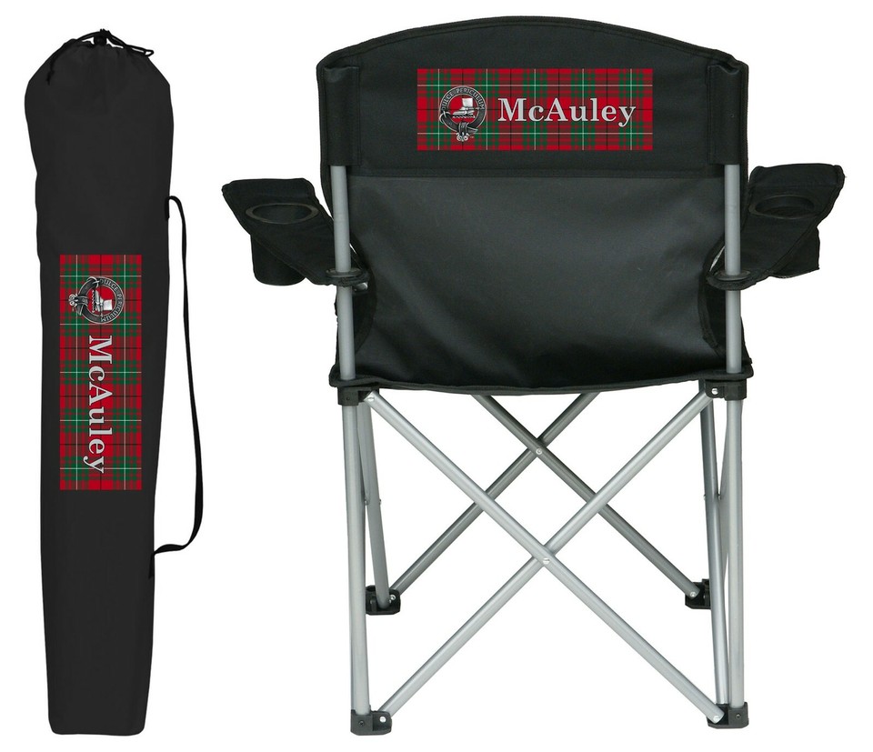 McAuley Tartan & Clan Badge Imprinted Large Folding Chair and Carry Bag | eBay