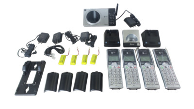 AT&T CL82407 DECT 6.0 4-Handset Cordless Phone 4 Handsets - Free ...