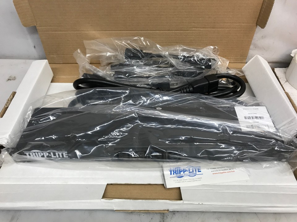 TRIPP LITE PDU 14 Outlets (12 C13 & 2 C19) C20 5 Adapters 10 ft Cord ...