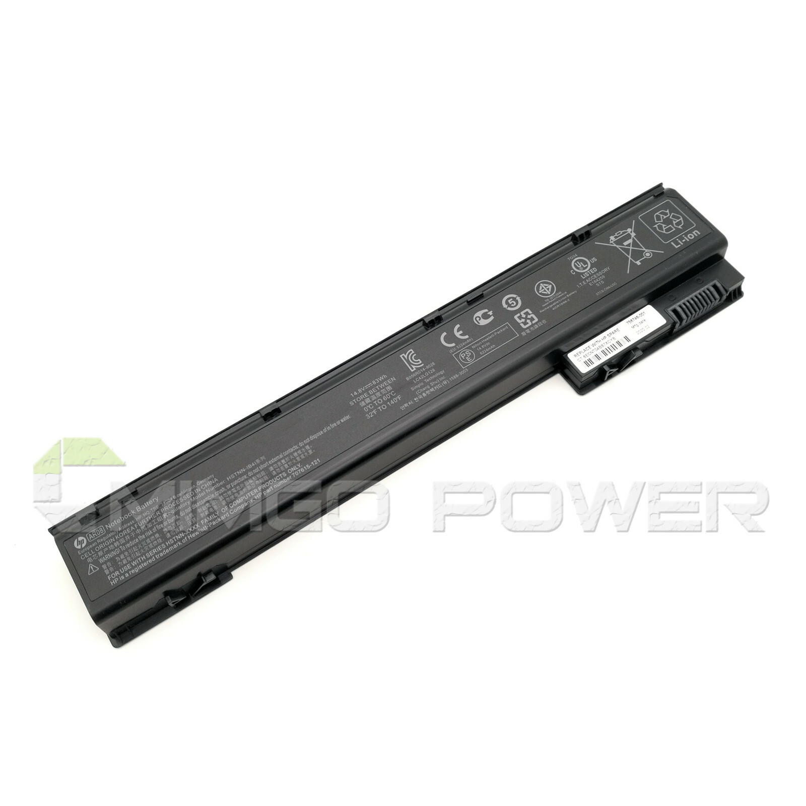 New Genuine AR08 AR08XL Battery for HP ZBook 15 17 G1 G2 HSTNN-IB4H ...