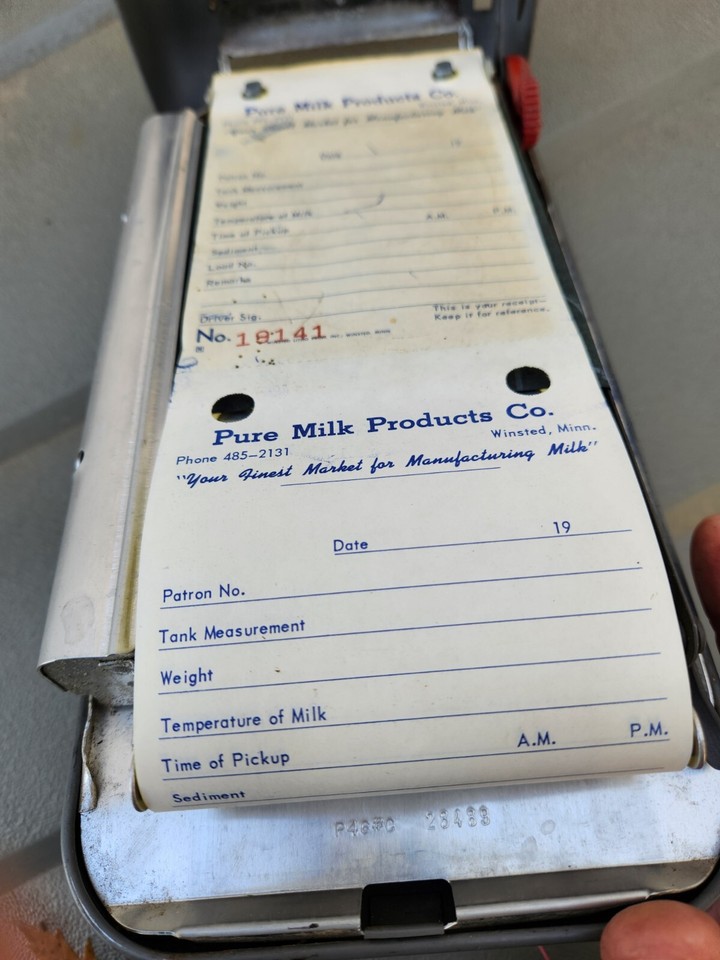 Vintage Moore Portable Cash Receipt Invoice Maker Register Heavy Metal ...