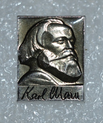 KARL MARX German Philosopher Communism vintage pin badge brooch | eBay