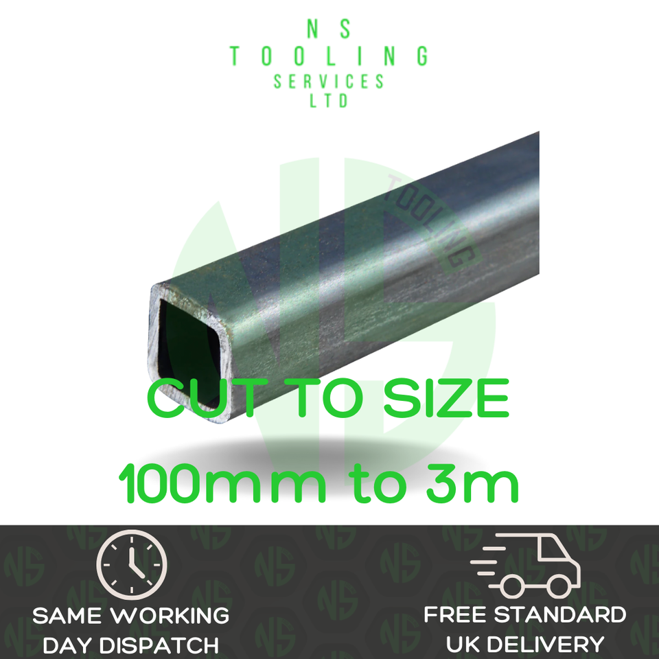 MILD STEEL EN10219 BOX SECTION SQUARE HOLLOW 20MM to 50MM 100mm to 1M ...