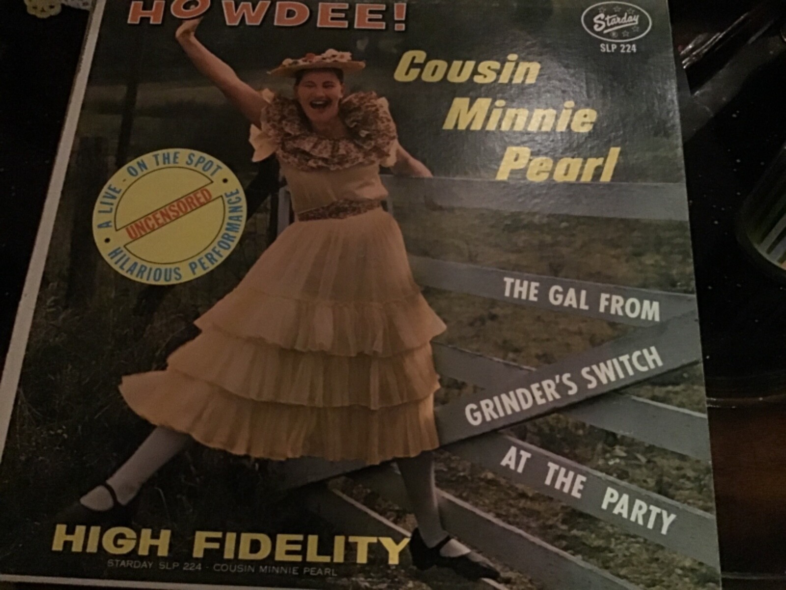 COUSIN MINNIE PEARL HOWDEE HEE HAW COMEDIENNE SLP 224 ORIGINAL VG | eBay