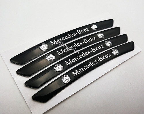 4Pcs 3D Black Emblem Badge Sport Wheel Wheels Rim Sticker Decal For ...