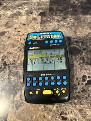 Klondike Solitaire Electronic Handheld Travel Game Big Screen Radica ...