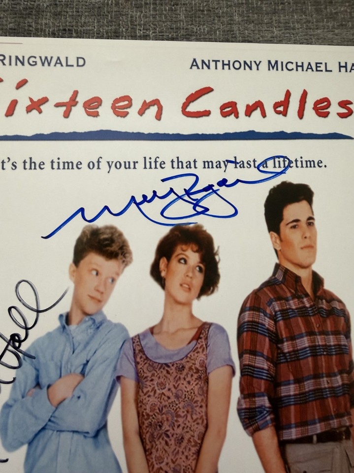 Sixteen Candles Poster Signed by Molly Ringwald & Anthony Michael Hall ...