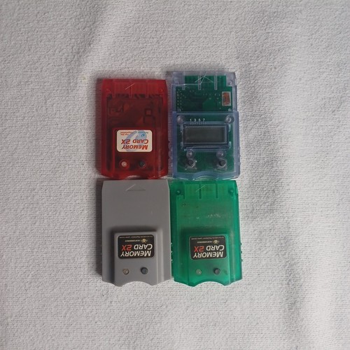 Lot of 4 3rd Party PlayStation PS1 Memory Card Performanc Untested | eBay