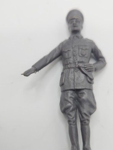 54mm Marx Mpc WWII Battleground Gray German Officer Figure 1960s 1970s ...