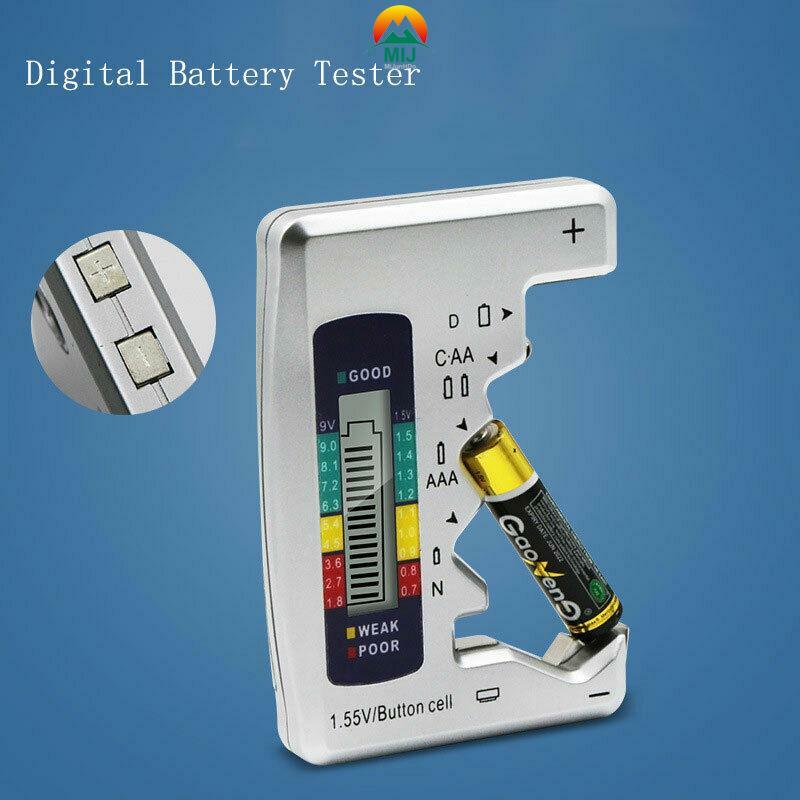 Universal Digital Battery Tester Batery Checker for 9V AA AAA Cell ...