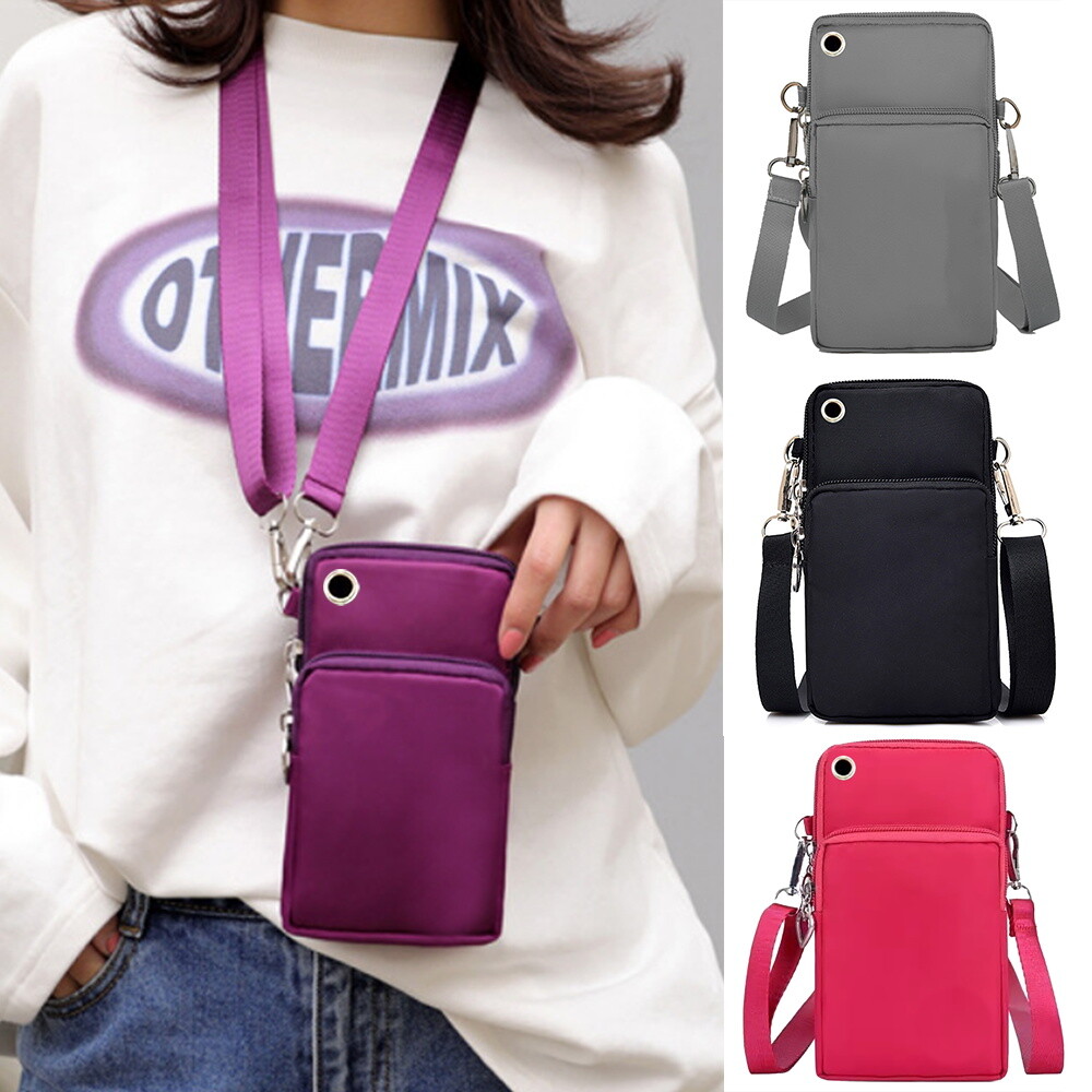 Women Cross Body Mobile Phone Pouch Shoulder Bags Coin Wallet Purse ...