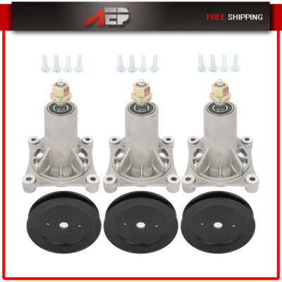 FOR CRAFTSMAN 42"48"54" MOWER MANDREL/SPINDLE 187292 192870 PULLEY ...