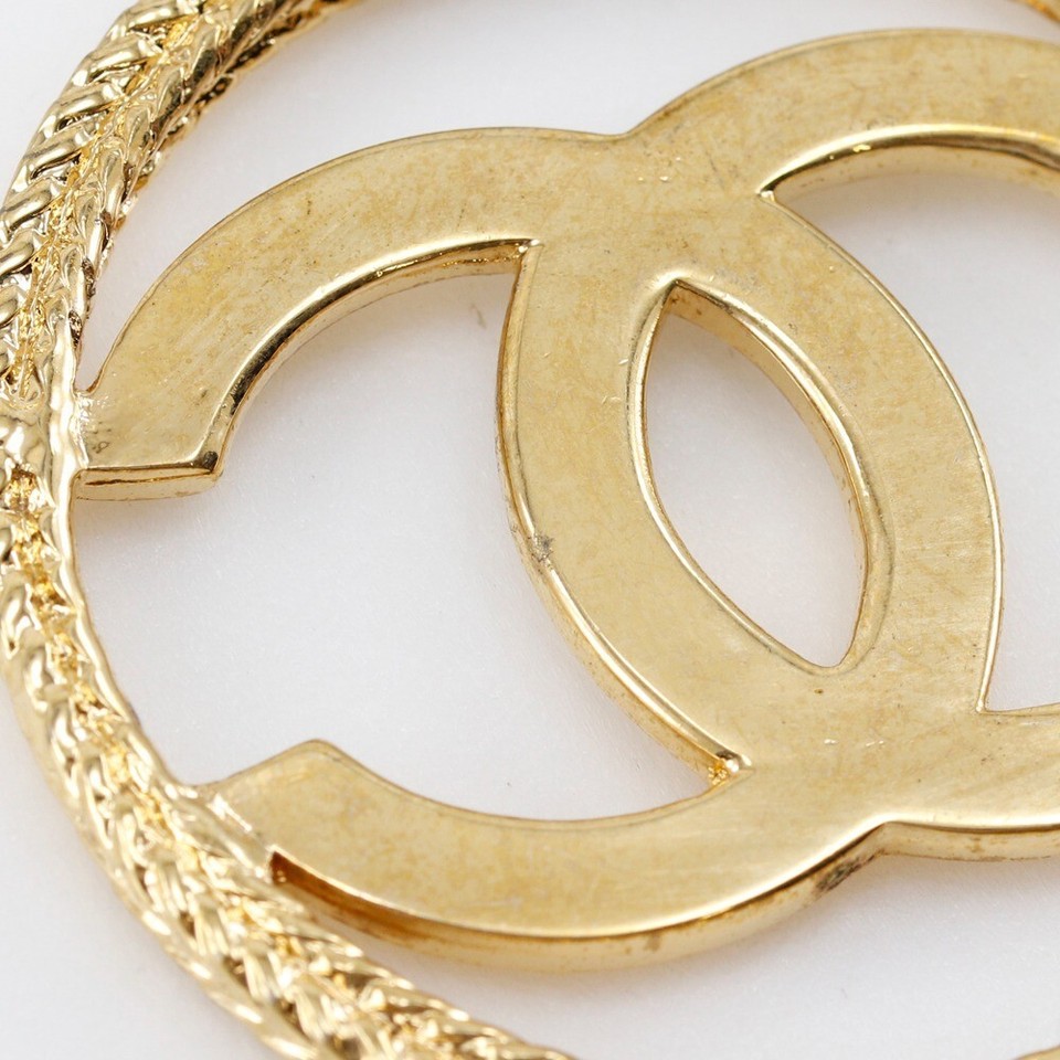 CHANEL Key ring chain holder Bag charm AUTH Coco Gold CC COCO Logo 1993 ...
