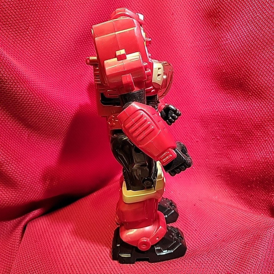 12" RED ROBOT TOY action FIGURE warrior Hap P Kid 2008 happy kids ...