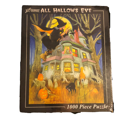 NEW HALLOWEEN 1000 PC JIGSAW PUZZLE by VERMONT SEALED All Hallows Eve ...