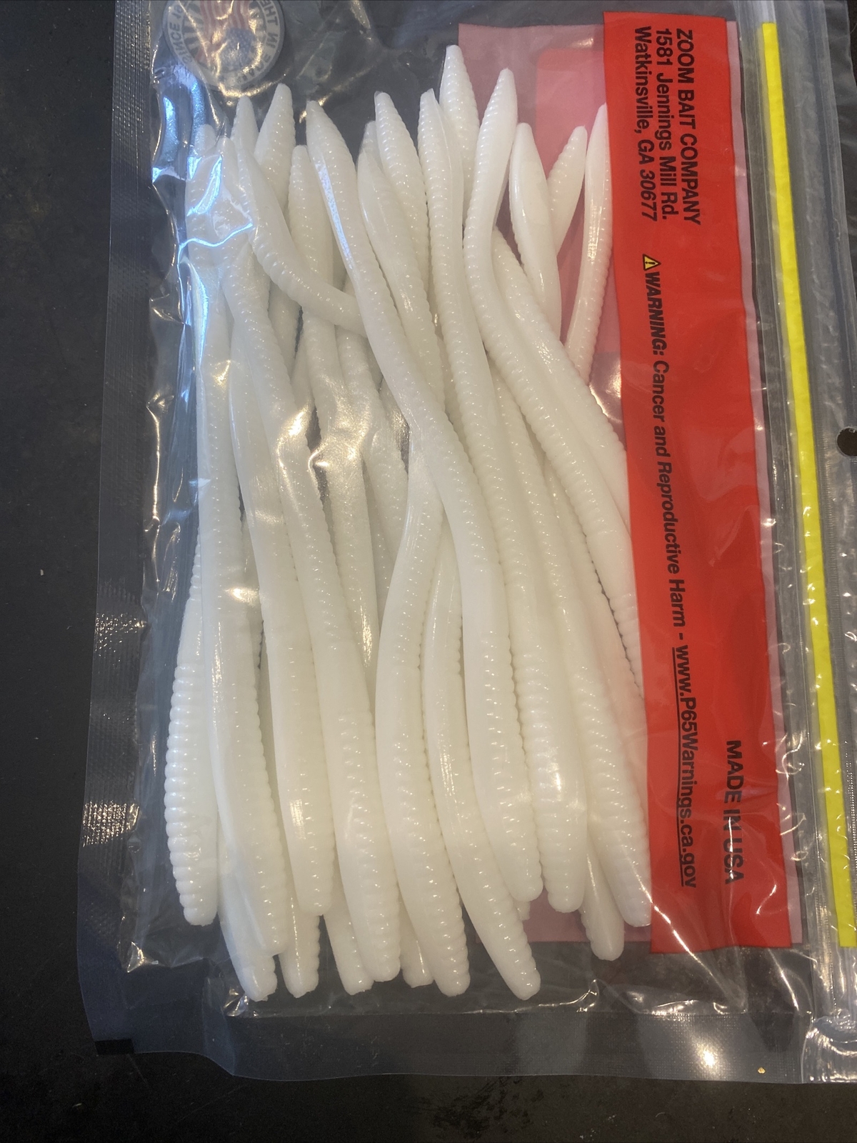 Zoom Original Trick Worm 20pkg White | eBay
