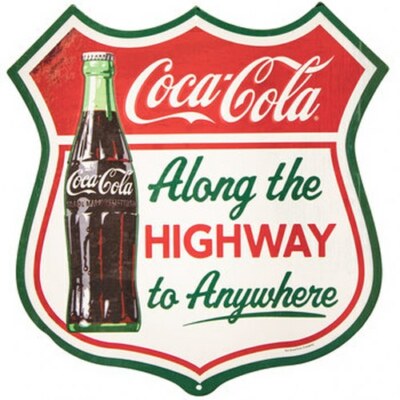 Coca-Cola Along The Highway To Anywhere Coke Vintage Look Metal Street ...