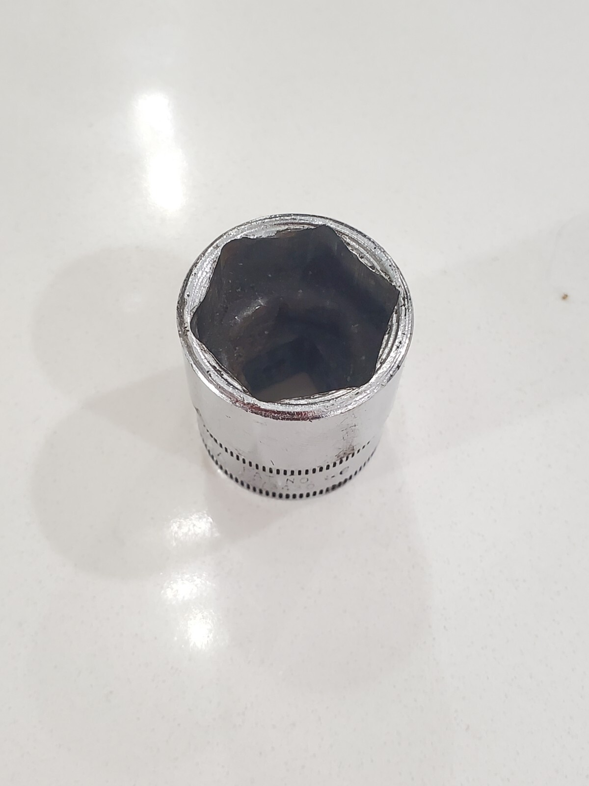 Snap-on FSM191 19mm 3/8" Drive 6-Point Shallow Chrome Socket Metric USA ...