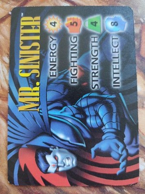 OverPower Marvel IQ Fleer 1996 Mr. Sinister Hero Character Card Very ...