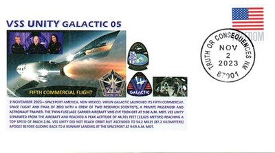 2023 Virgin Galactic 05 Fifth Crewed Commercial Flight TOC NM 2 ...