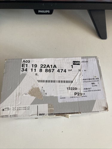 Genuine BMW MINI Front E87 F55 Brake Pad Set 34118867474, Fast And Free ...