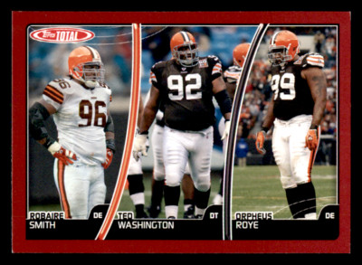 2007 Topps Total Orpheus Roye / Ted Washington / Robaire Smith Red #288 ...