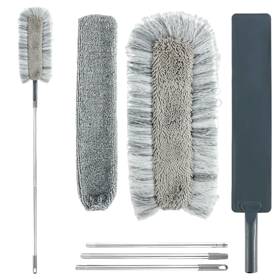 Dust Cleaning Kit with 67 in Handle Cloth Dust Cleaner Tool with 2 ...