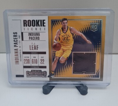 2017-18 Panini Contenders Rookie Ticket Swatches #16 TJ Leaf pacers | eBay