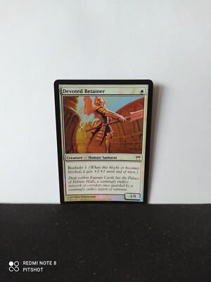 FOIL Devoted Retainer / Eifriger Gefolgsmann - MTG Magic | eBay.de