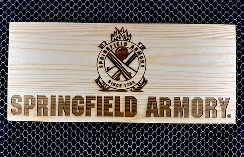 Springfield Armory Logo Sign 12x5 WOOD US MADE | eBay