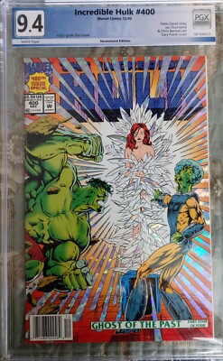 THE INCREDIBLE HULK #400 PGX 9.4 KEY 400th HOLO RARE NEWSSTAND not CGC ...