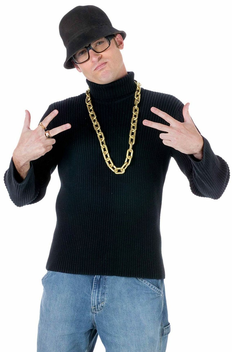Old School Rapper Costume Kit Party City Rapper Rapper Large Chain