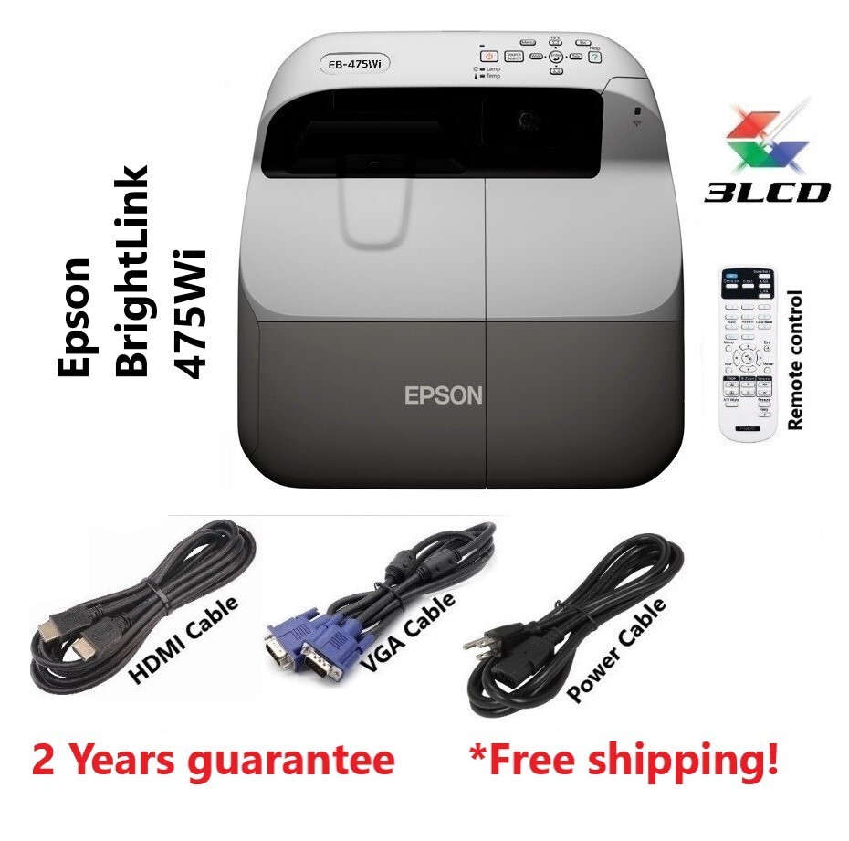 Epson Powerlite 475w Ultra-Short Throw Projector _ Perfect for Sewing ...