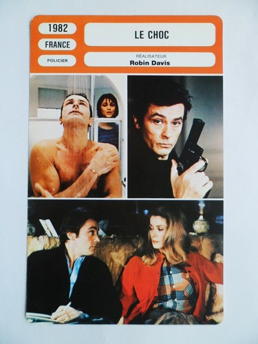 CARTE FICHE CINEMA 1982 LE CHOC Alain Delon Catherine Deneuve Philippe Léotard S | eBay