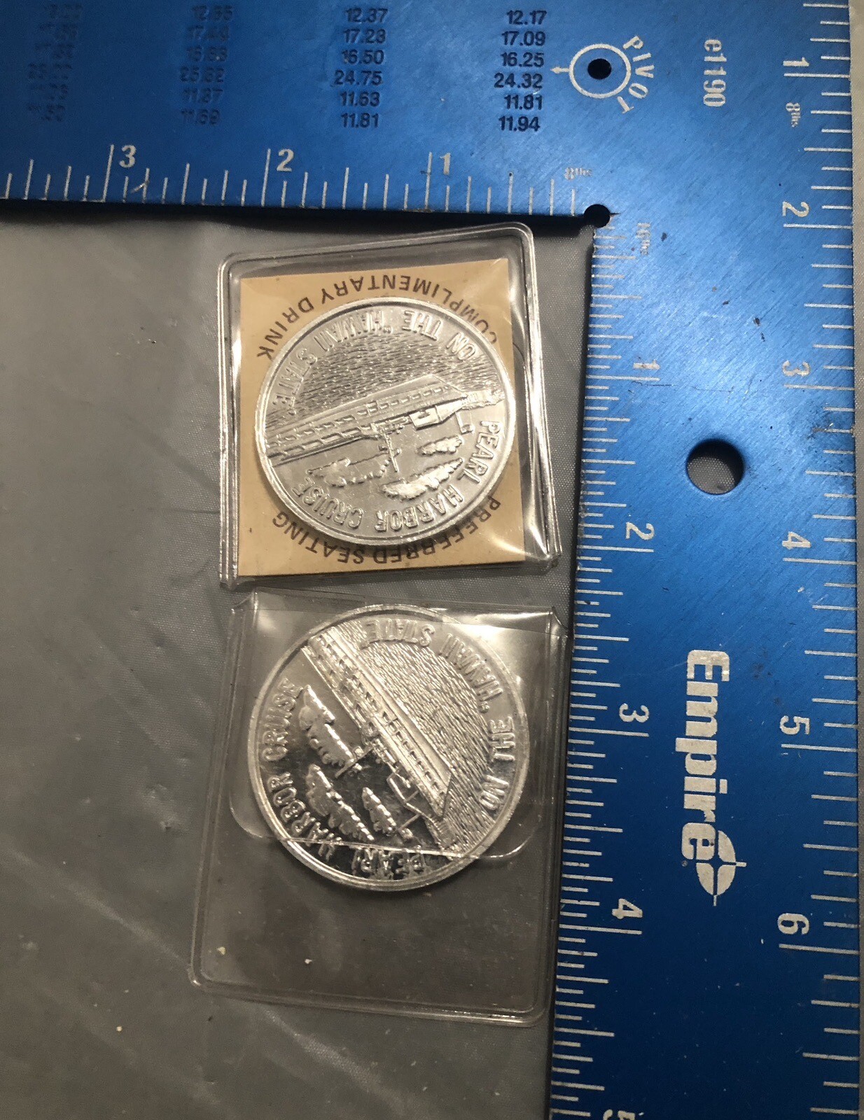 Pearl Harbor Cruise “Hawaii State” Token Doubloon Paradise Cruise Kewal ...