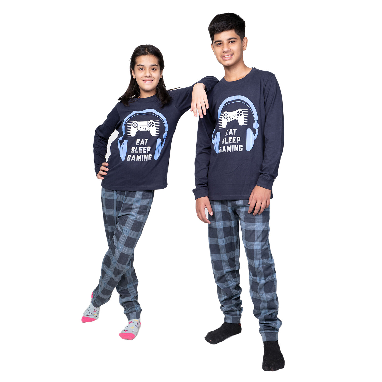 Kids Unisex Boys Girls Long Camo Cotton Gamer Gaming Pyjamas PJ Sets 5 ...