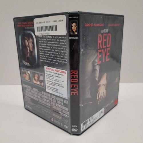 Red Eye DVD 2005 Wes Craven Plane Thriller Rachel McAdams Cillian ...