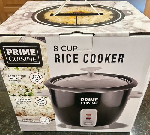 Prime Cuisine 8 Cup Programmable Rice Cooker BPA Free NEW (ec) | eBay