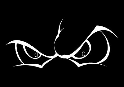 Scary Eyes Vinyl Vehicle Window Decal Bumper Sticker | eBay