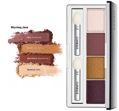 Clinique All About Shadow Quad 03 Morning Java 0.16 oz NIB | eBay