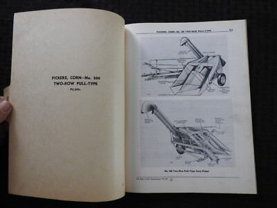 Antique & Vintage Manuals - Row Corn Pickers